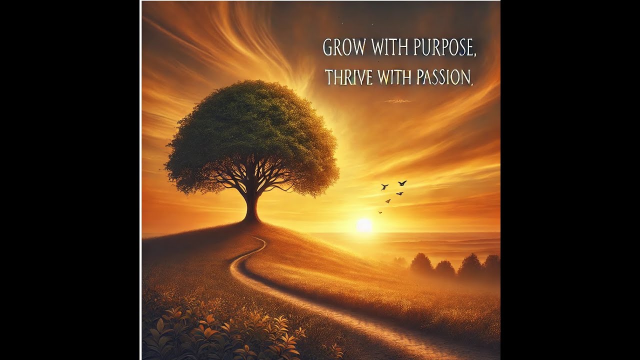 Grow with Purpose, Thrive with Passion - YouTube