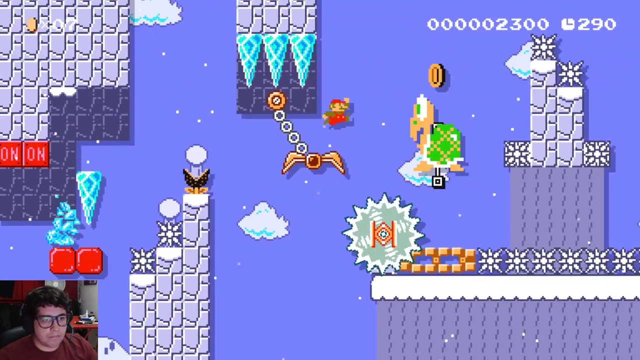 Ice Land Hills - Super Mario Maker 2 SMB1 Level - YouTube