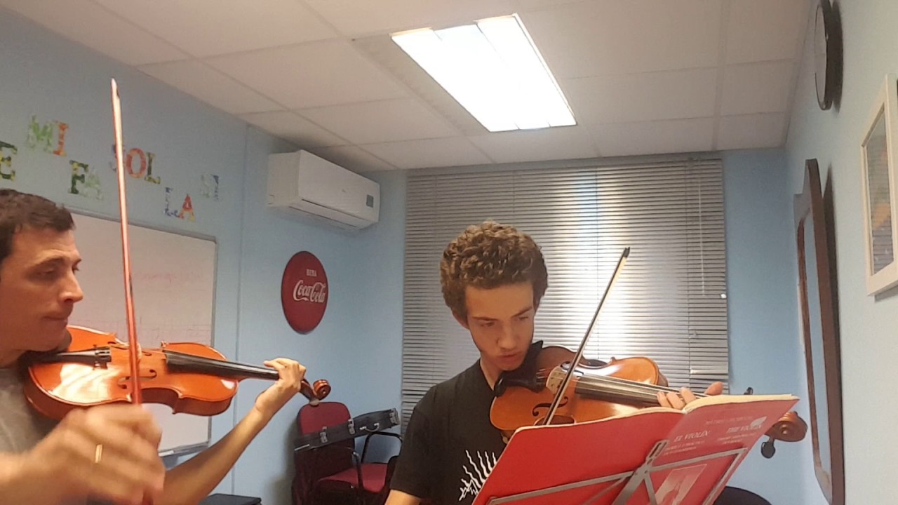 Estudio para 2 violines (n°13) de Mathieu Crickboom - YouTube