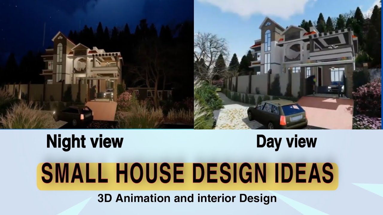 Small House Design || Animation with Nature and interior - YouTube