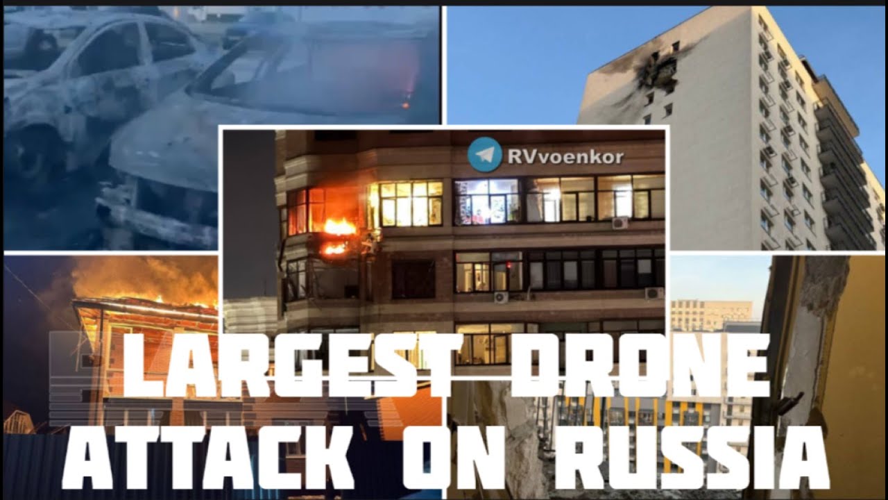 Largest Drone Attack on Russia - Over 300 Drones Intercepted. US ...