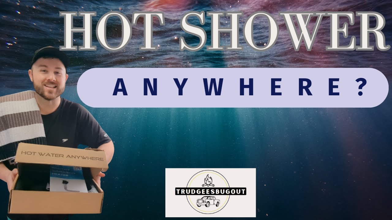 Camp Shower - How to with a camper or shower room - YouTube