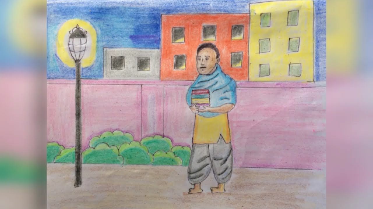 Ishwarchandra vidyasagar easy drawing step by step - YouTube