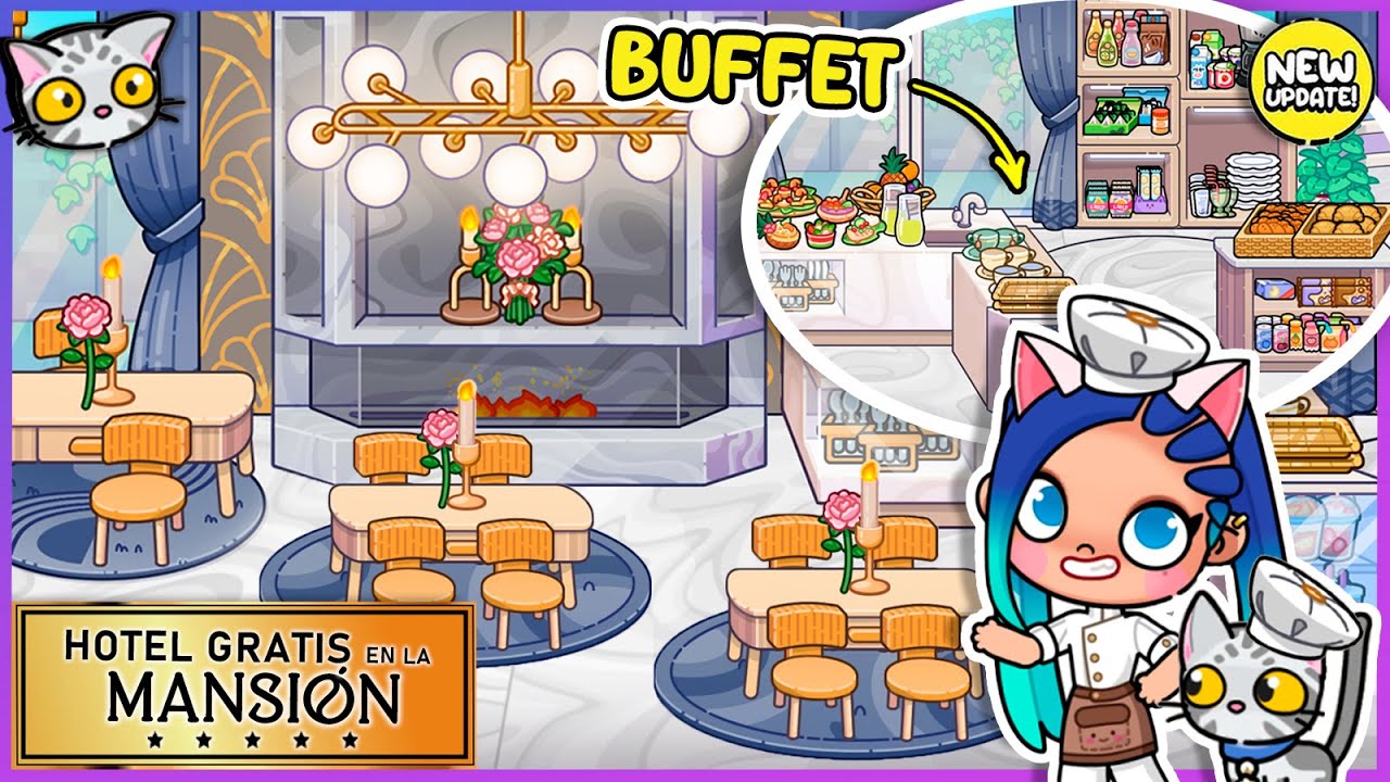 🏨 Creo GRATIS el Restaurante del HOTEL en la MANSIÓN de Avatar World ...