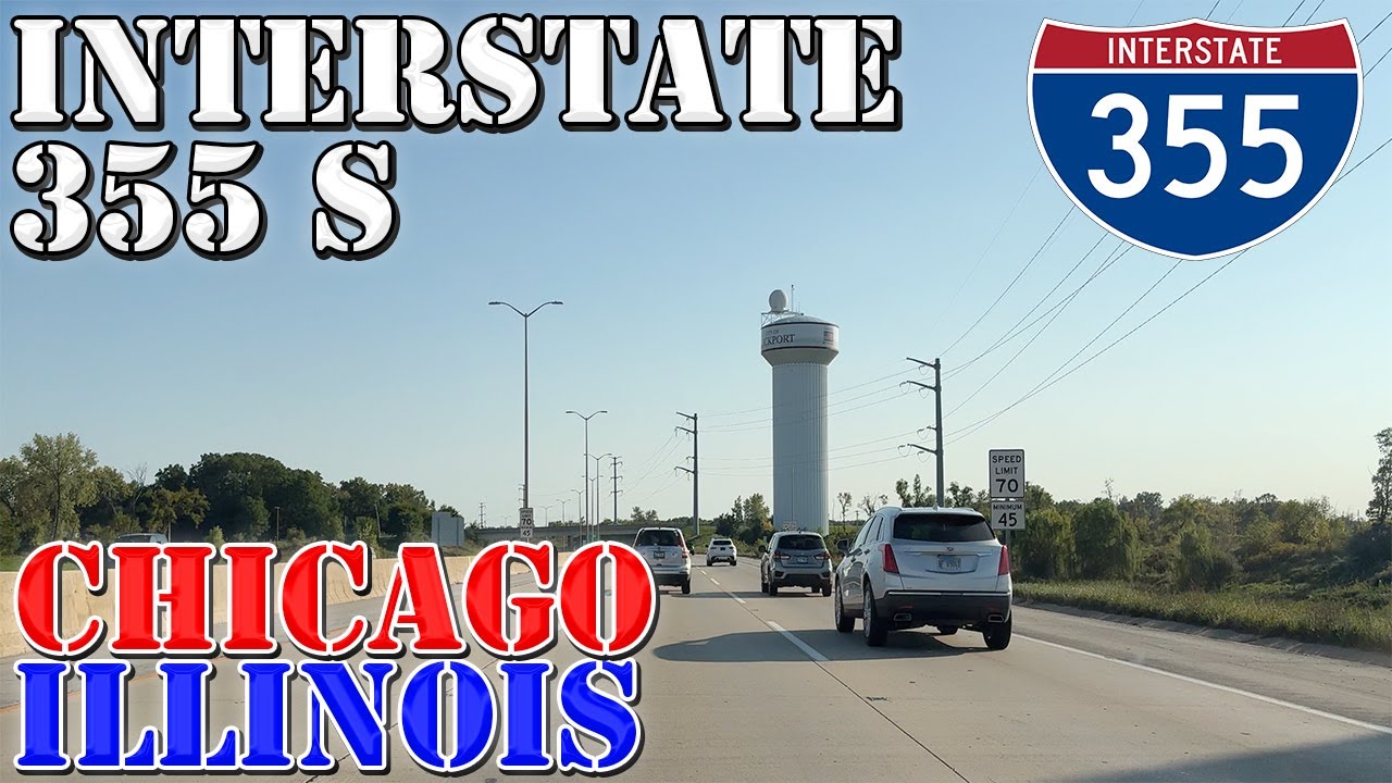 I-355 South - Chicago Area - Illinois - 4K Highway Drive - YouTube