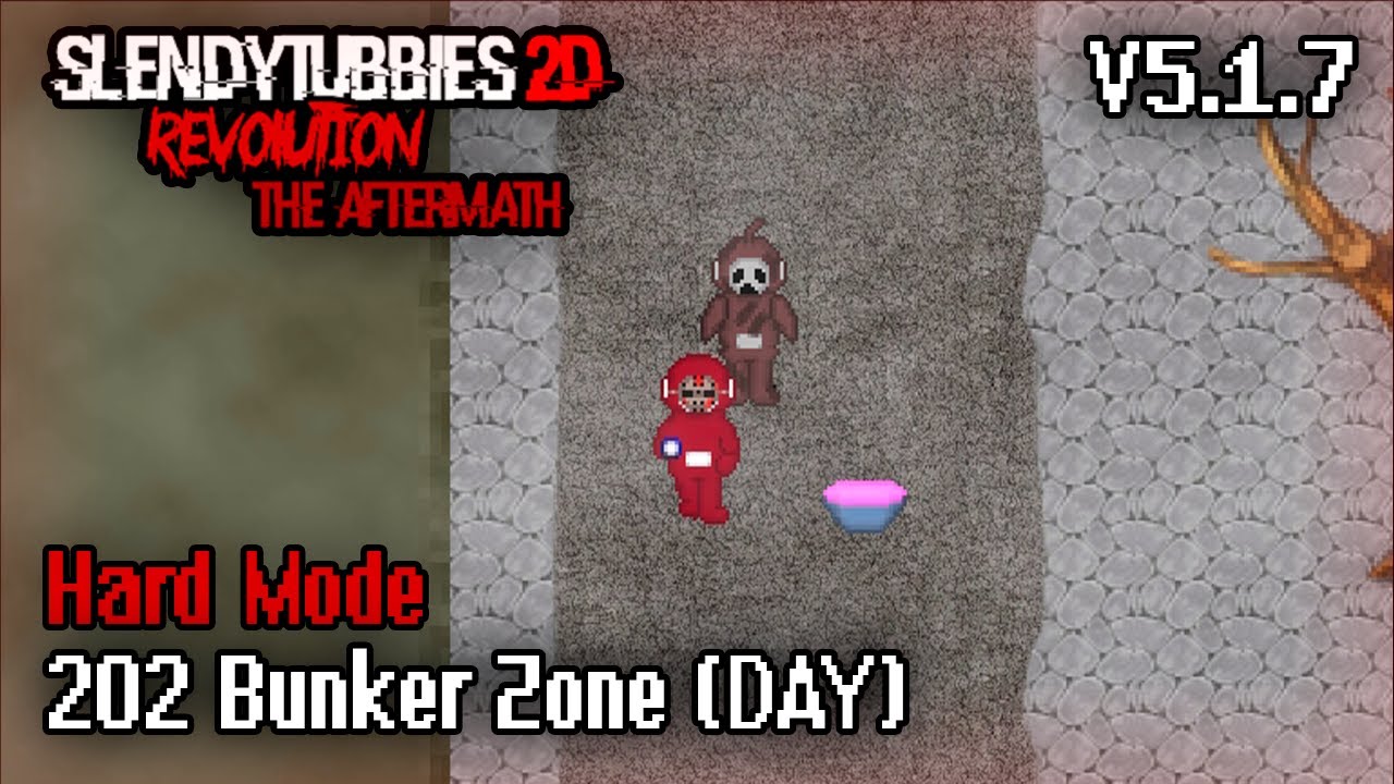 Slendytubbies 2D Revolution The End Part 2 v5.1.7 - Bunker Zone (DAY) Hard Mode |202| - YouTube