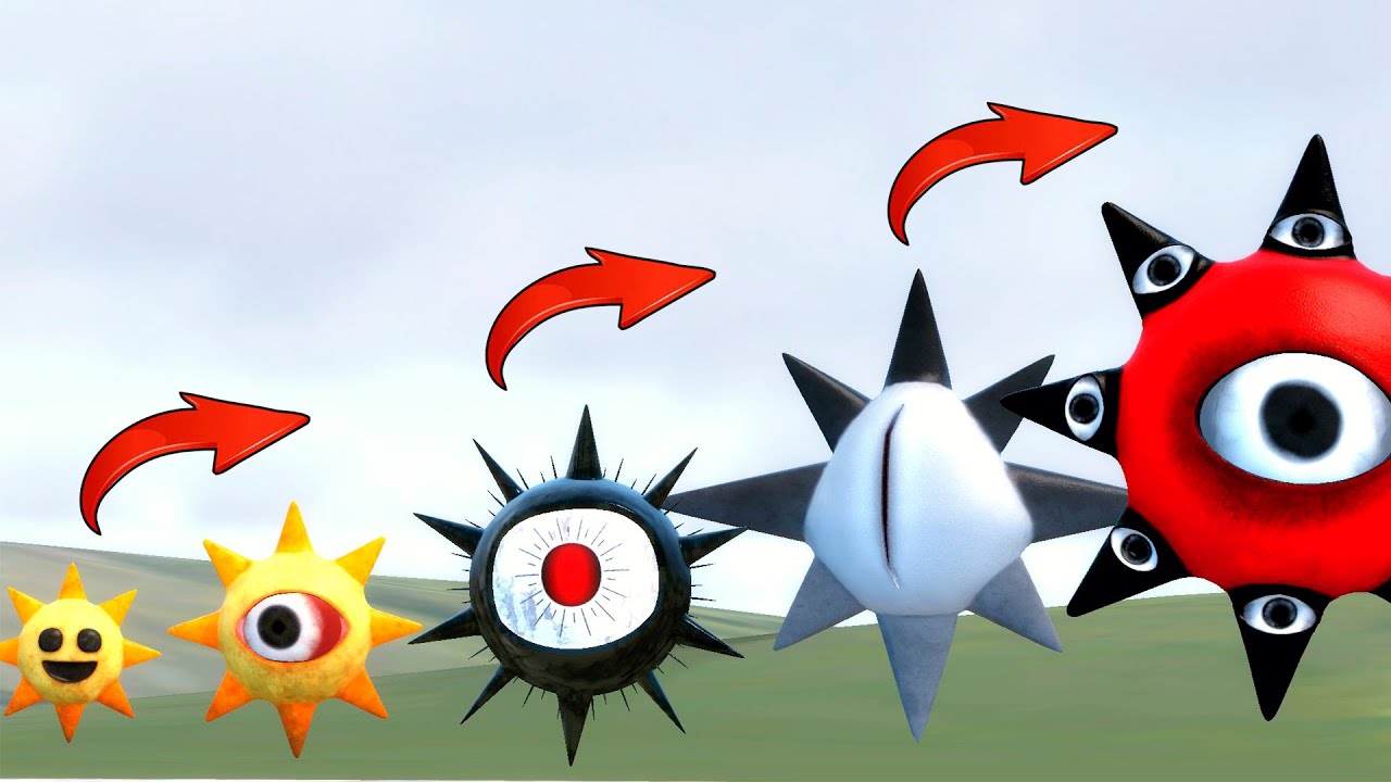 EVOLUTION OF NEW FAMILY MR SUN IN Garry's Mod! - YouTube