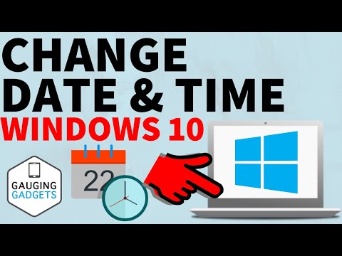 How to Change Data & Time in Windows 10 - YouTube