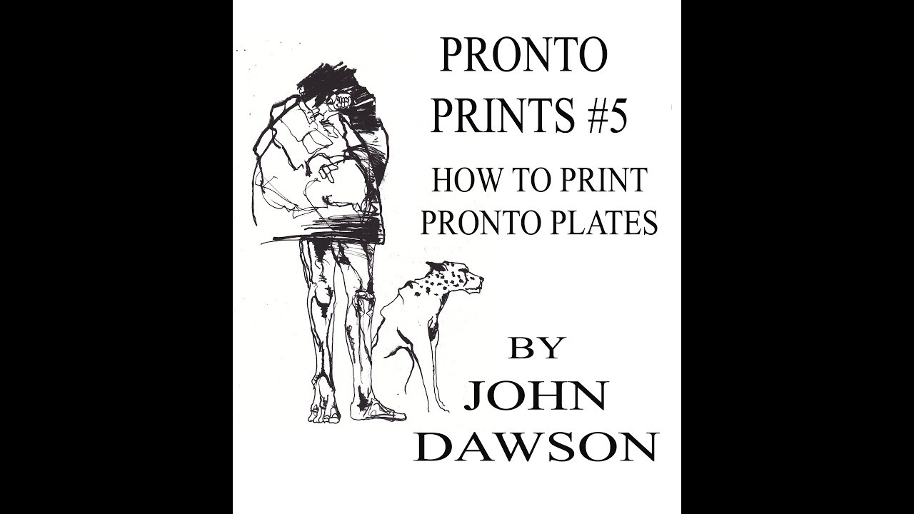 Pronto Prints #5 Printing the Plate - YouTube