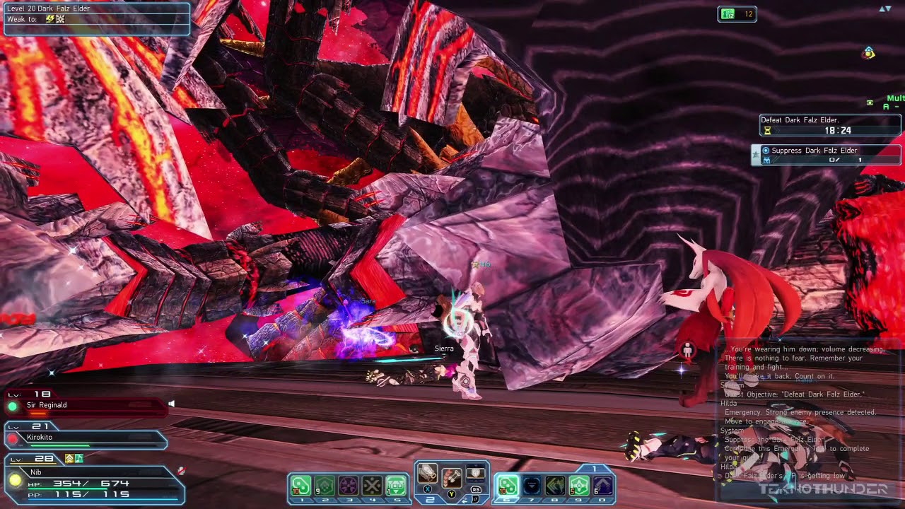 PSO 2 Closed Beta - "Elder of the Unfathomable Abyss" Urgent Quest ...