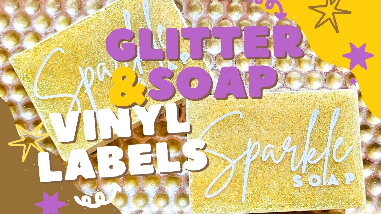 Glitter Sparkle Soap with White Text Label - YouTube