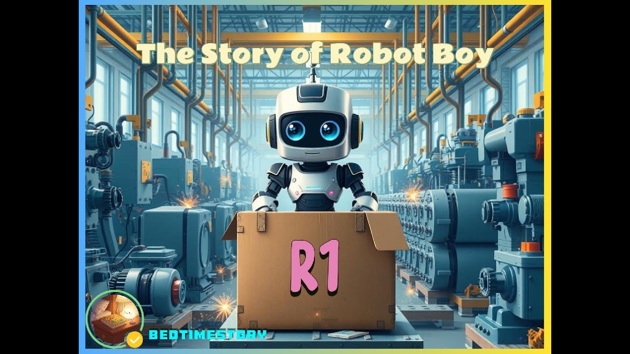 #1 The Story of A Robot Boy R1 👶🏻🌙 Stories - For Kids in English - YouTube