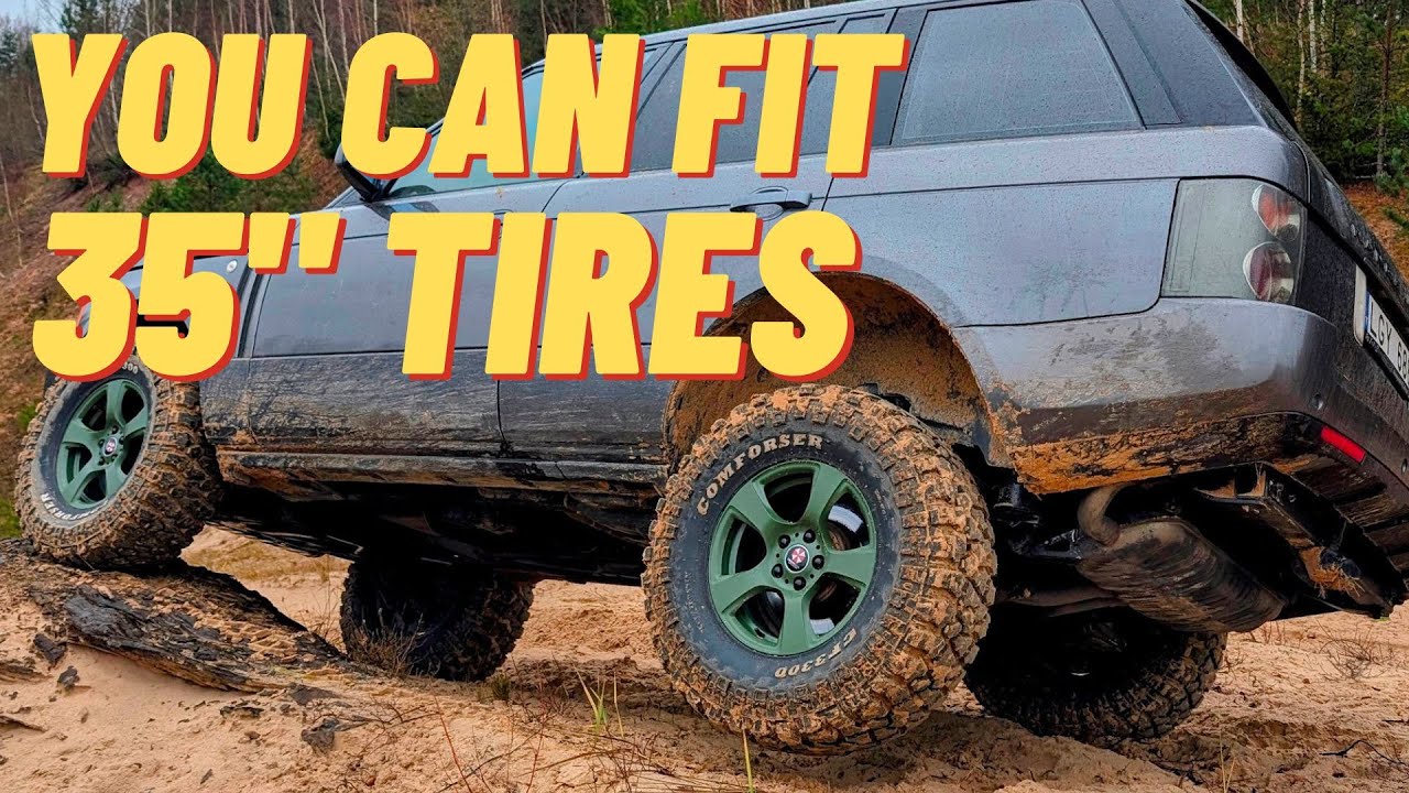 How to fit 35-inch size tires and a Winch to Range Rover L322 with 3 ...