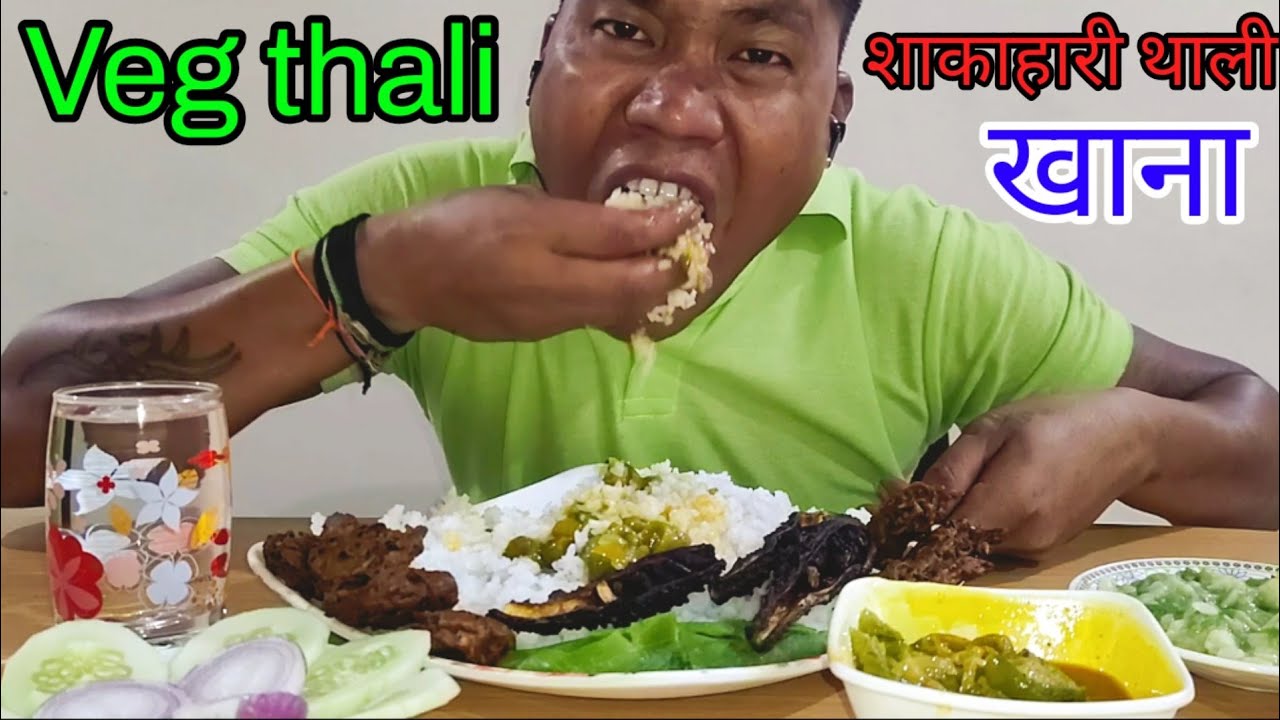eating show|veg thali eating challenge|veg thali eating show|manipuri ...