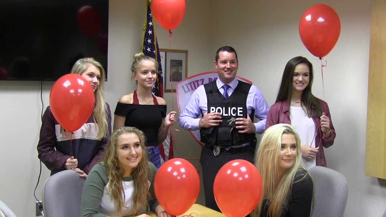 Red balloon pranksters meet police - YouTube