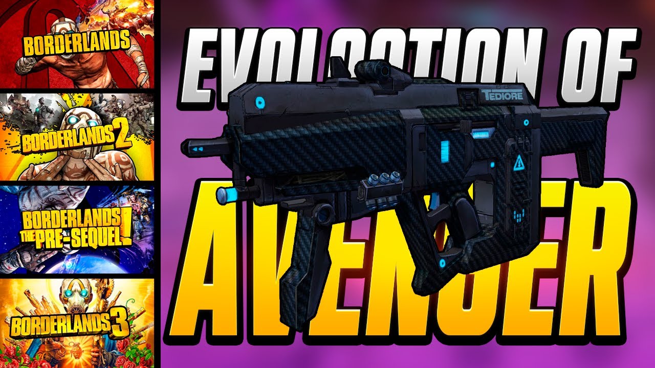Evolution of THE AVENGER through every Borderlands game (Bl1/BL2) - YouTube