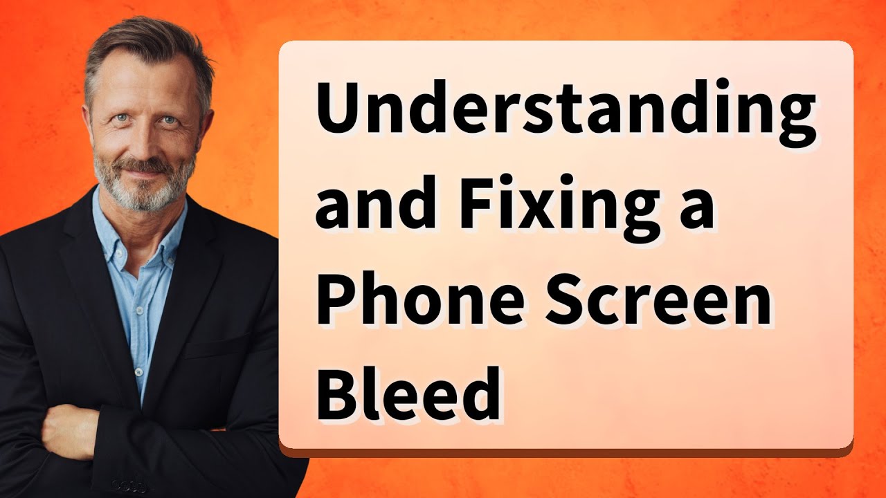 Understanding and Fixing a Phone Screen Bleed - YouTube