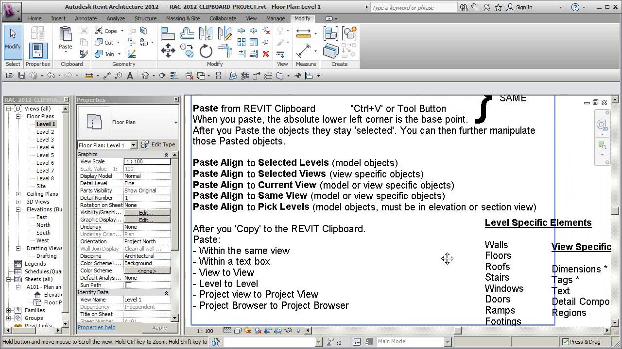 REVIT ARCH 2012 CLIPBOARD 04 COPY PASTE THEORY PART 1 YouTube revit-arch-2012-clipboard-04-copy-paste-theory-part-1-youtube