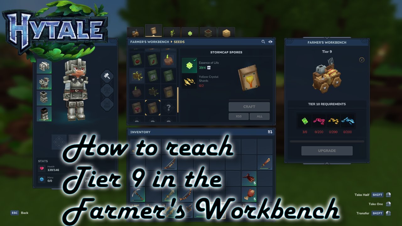 Upgrade Your Farmer's Workbench Tier 9! - Hytale Early Access Tips and ...
