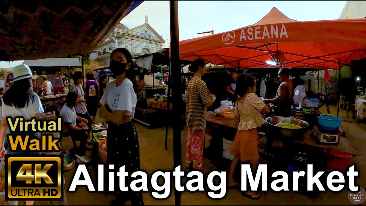 [4K] Alitagtag Market Night Walk | Alitagtag, Batangas | Virtual Walk ...