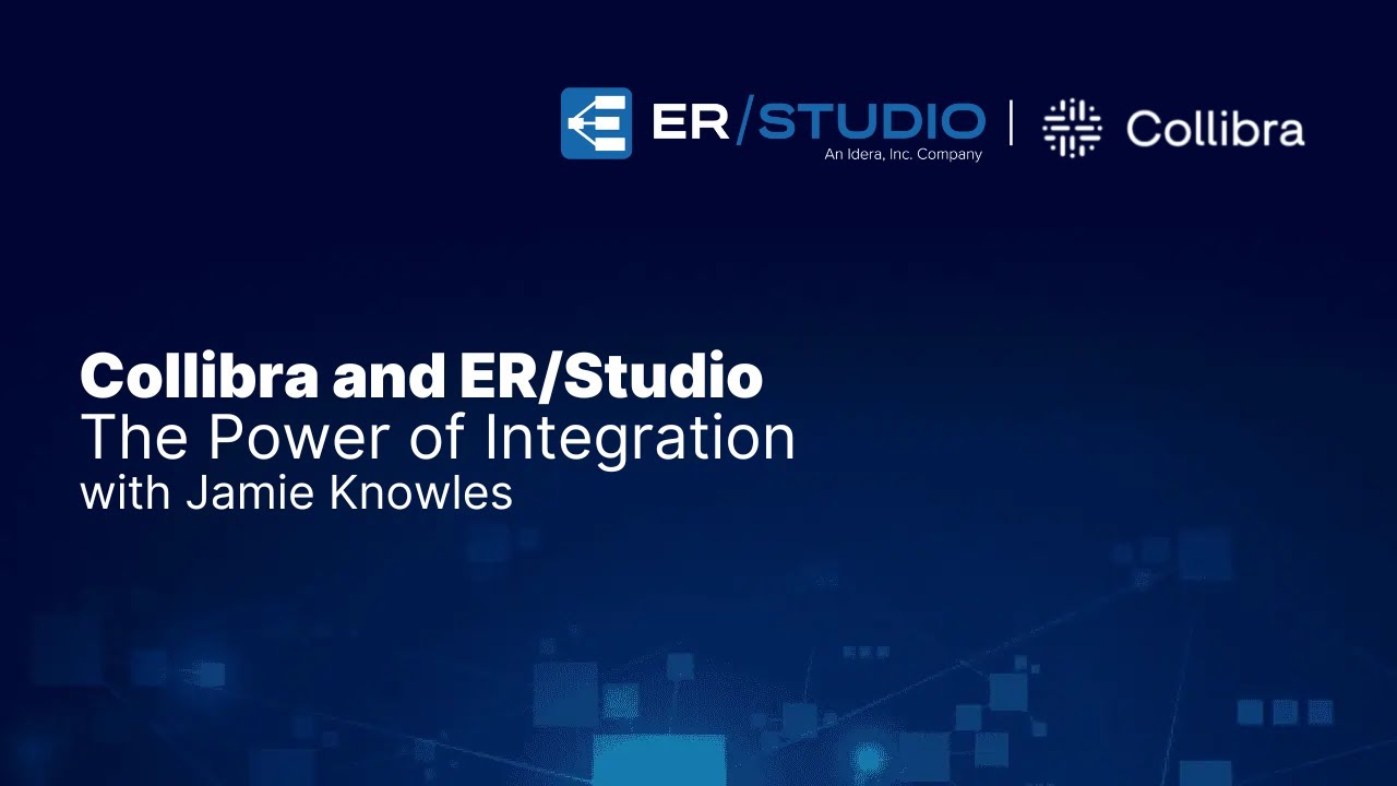 Collibra and ER/Studio: The Power of Integration - YouTube