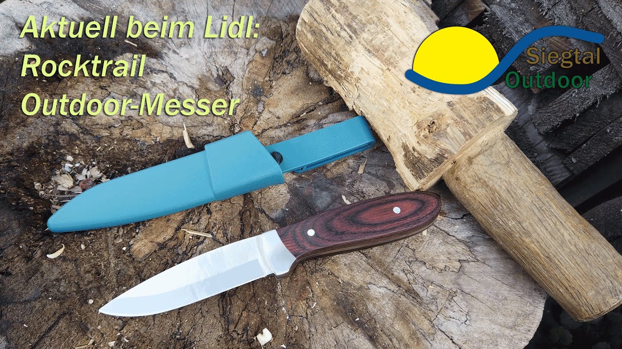 Rocktrail Outdoormesser (aktuell bei Lidl) - Vorstellung und Test - YouTube