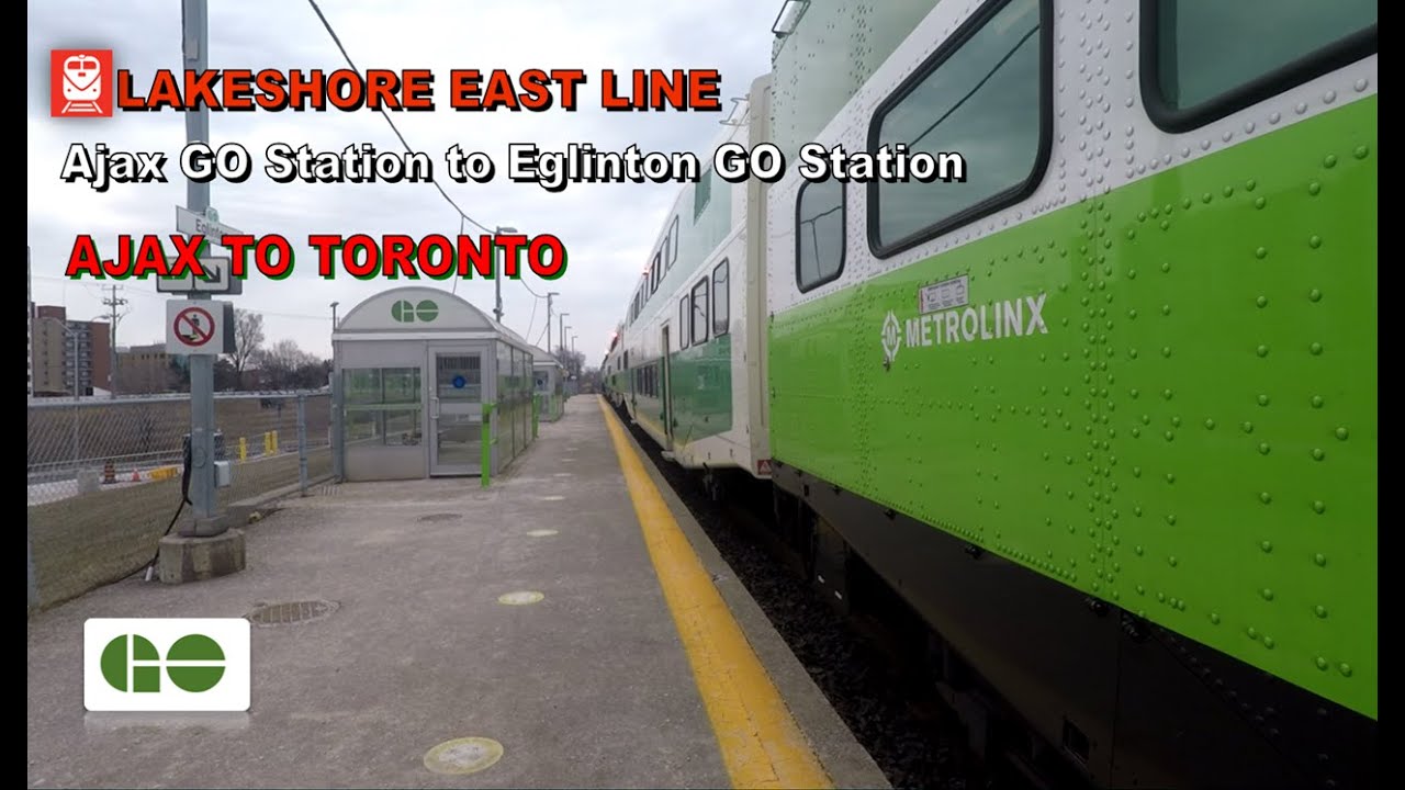 GO Transit POV Walk: Ajax GO Station to Eglinton GO Station - YouTube