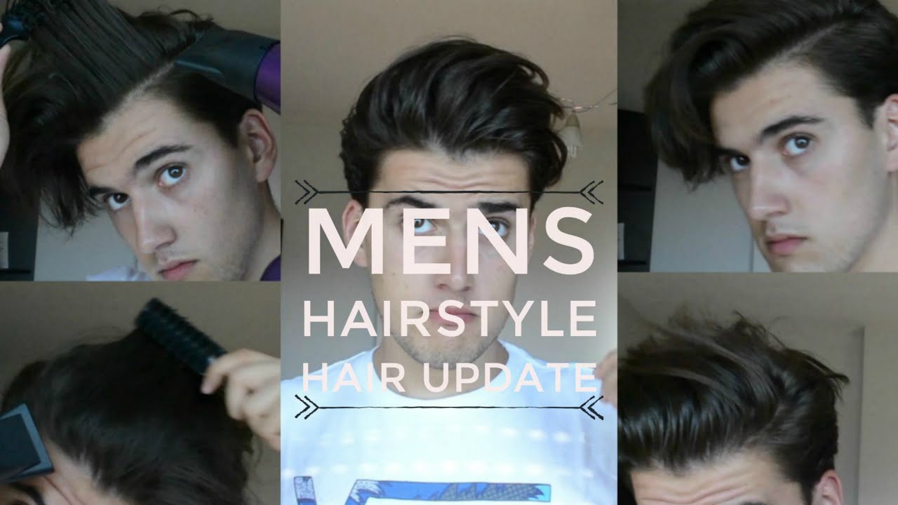 Mens Hairstyle Routine | Growing My Hair | Mens Hair August 2016 - YouTube
