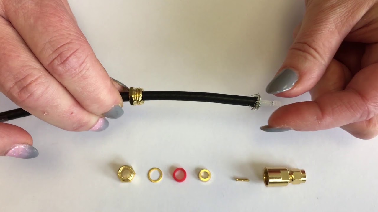 Montageanleitung-136: SMA-Reverse Stecker, 50 Ohm, vergoldete ...