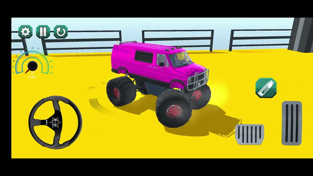 monster truck mega ramp danger stunt track mega ramp car stunts car ...