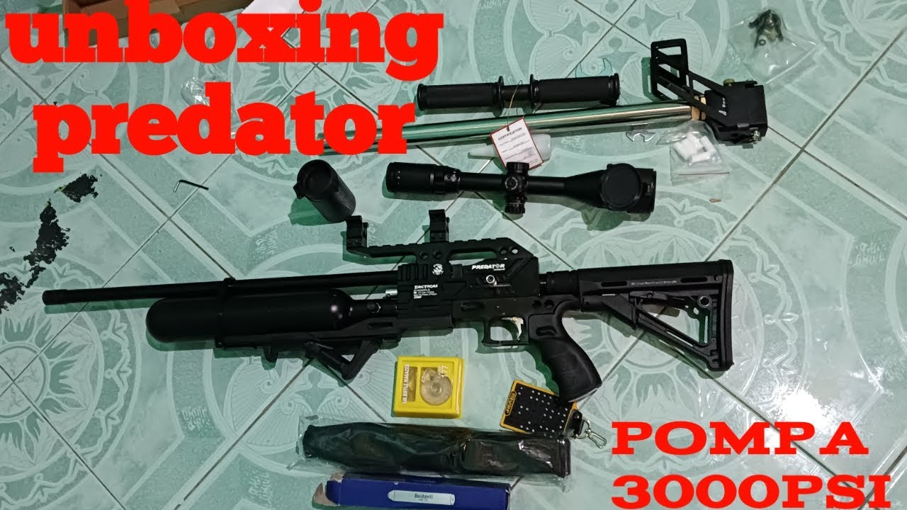Unboxing, bocap predator 500cc & pompa pcp - YouTube