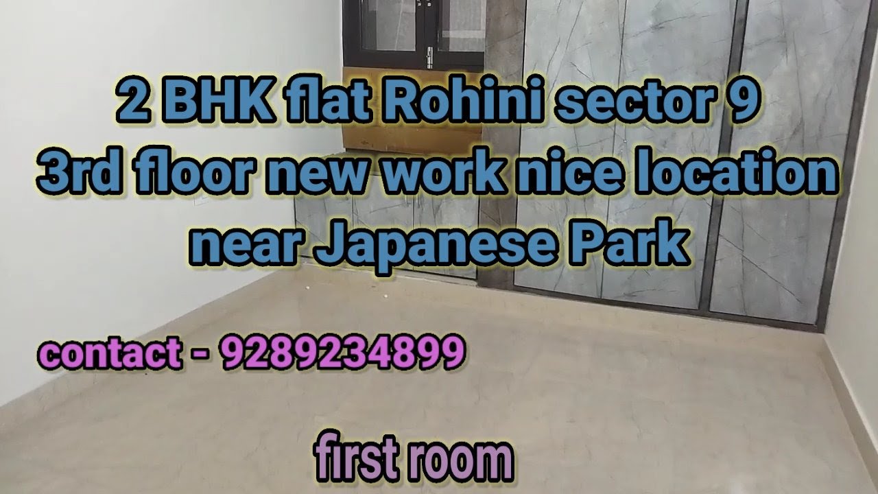Flat in Rohini 2 BHK flat Rohini Sector 9 3rd floor all new work near ...