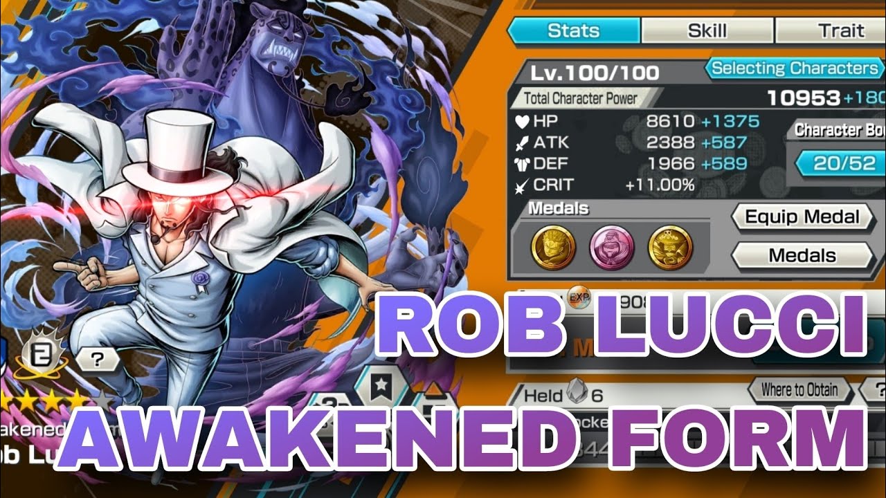 ROB LUCCI AWAKENED FORM ONE PIECE BOUNTY RUSH | OPBR - YouTube