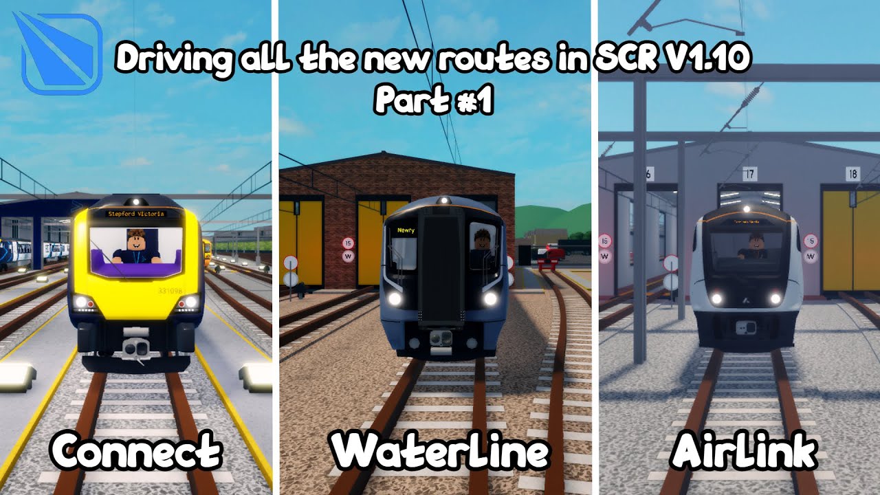 Driving all the new routes in SCR V1.10 | PART 1| #robloxscr - YouTube
