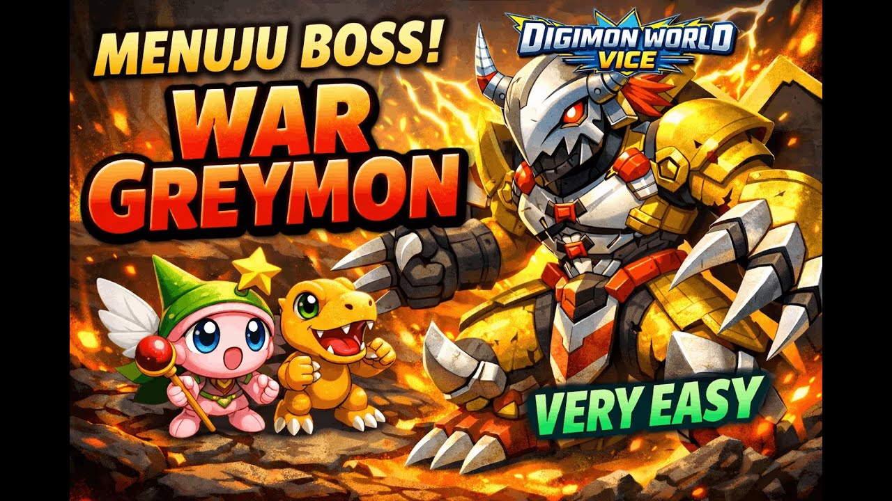 Digimon World VICE – Agumon Challenge EASY | Hingga VS WarGreymon - YouTube
