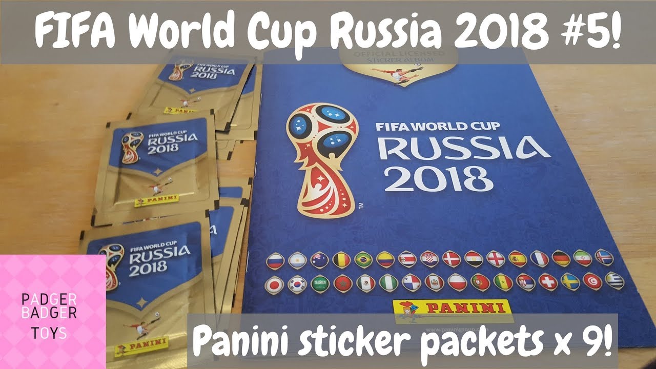 Panini FIFA World Cup Russia 2018 sticker album #5 - 9 x packet ...