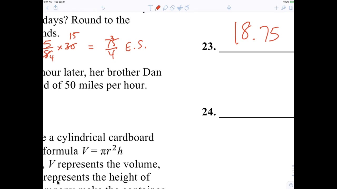Algebra 1 7th grade Chapter 1 and 2 Review part 3 - YouTube