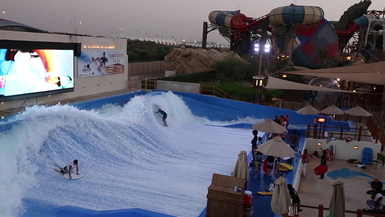Best Riders on the FlowRider FlowBarrel Ten Double at Yas Waterworld ...