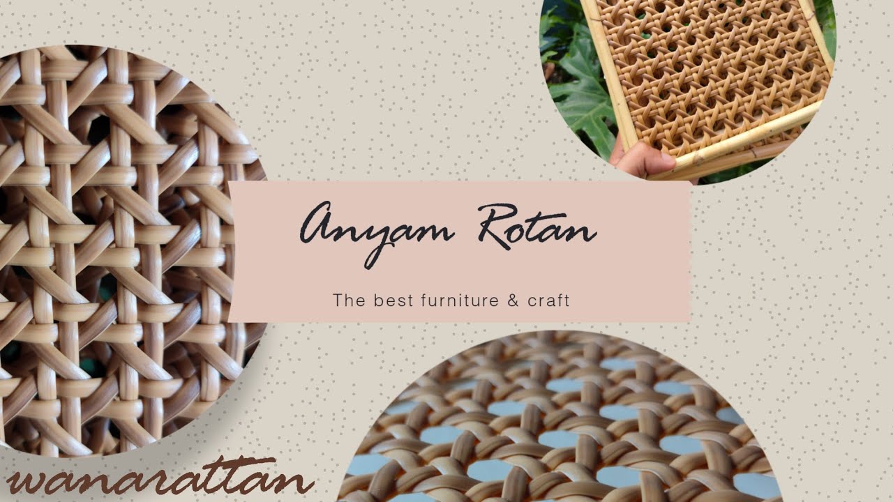 Membuat Anyam Rotan Motif Kembang Tanjung / Antiq - YouTube