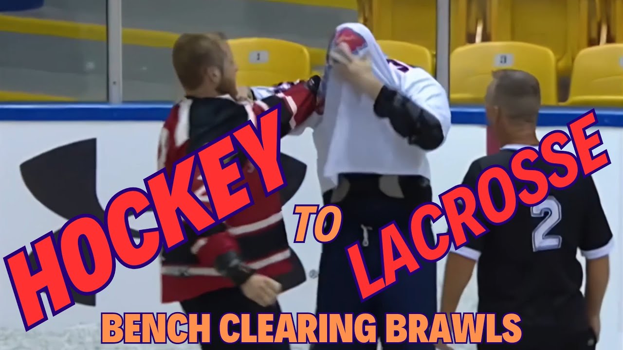 Must See Bench Clearing Brawls: Hockey to Lacrosse - YouTube