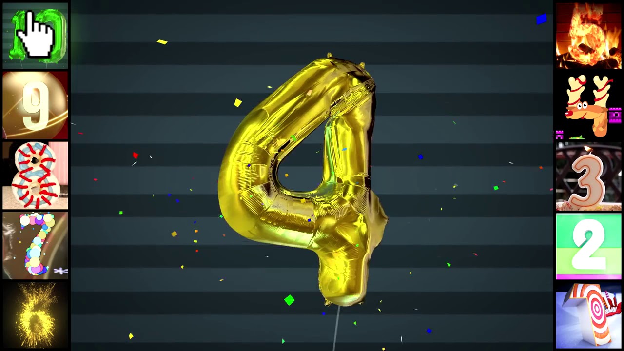 How to Countdown With Happy Holidays - YouTube