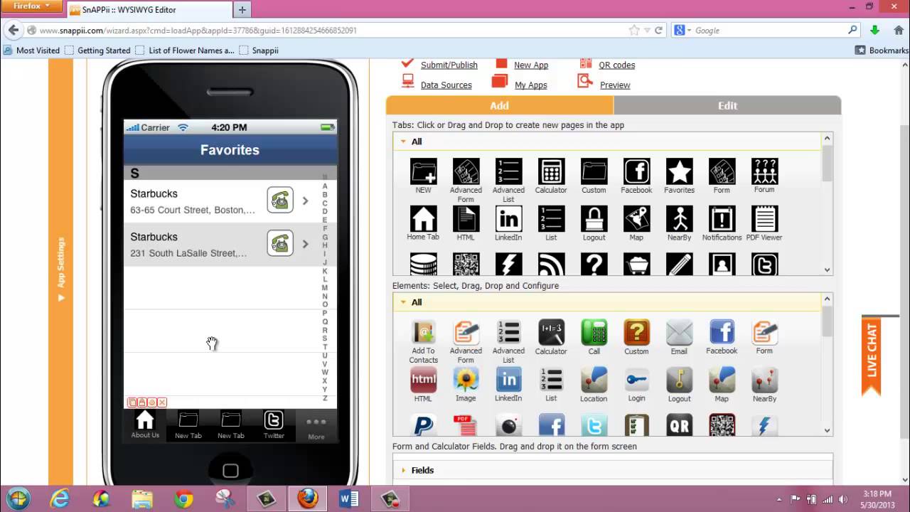 Favorites Tab - How to Add to Mobile app - YouTube