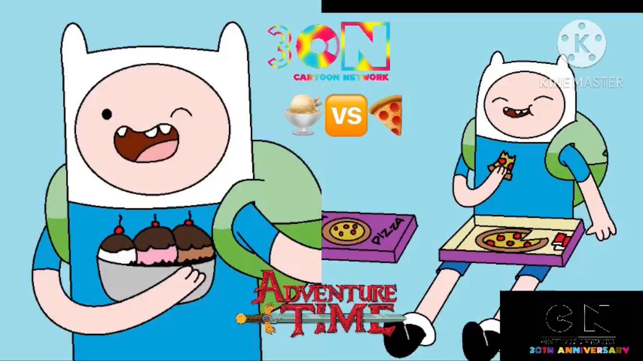 Adventure time season 8: pizza 🍕 🆚 ice cream 🍨 with Finn The Human ...