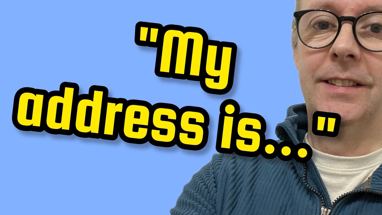 WHAT IS YOUR ADDRESS? In British English #english #britishenglish # ...