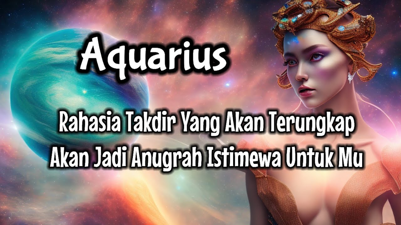 Aquarius🎁Rahasia Takdir Yang Akan Terungkap Akan Jadi Anugrah Istimewa Untuk Mu🌹💞 - YouTube