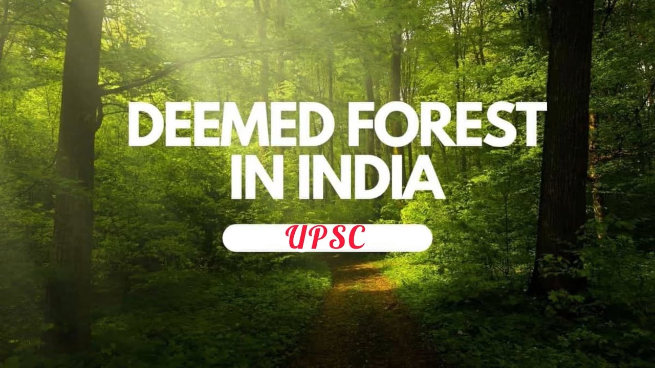 WHAT ARE DEEMED FORESTS 🌳 | FORESTS IN INDIA | LEGAL JURISPRUDENCE # ...