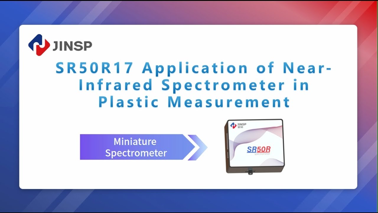 DEMO Video of JINSP SR50R17 NIR Spectrometer Detection Performance in Application of Plastic ...