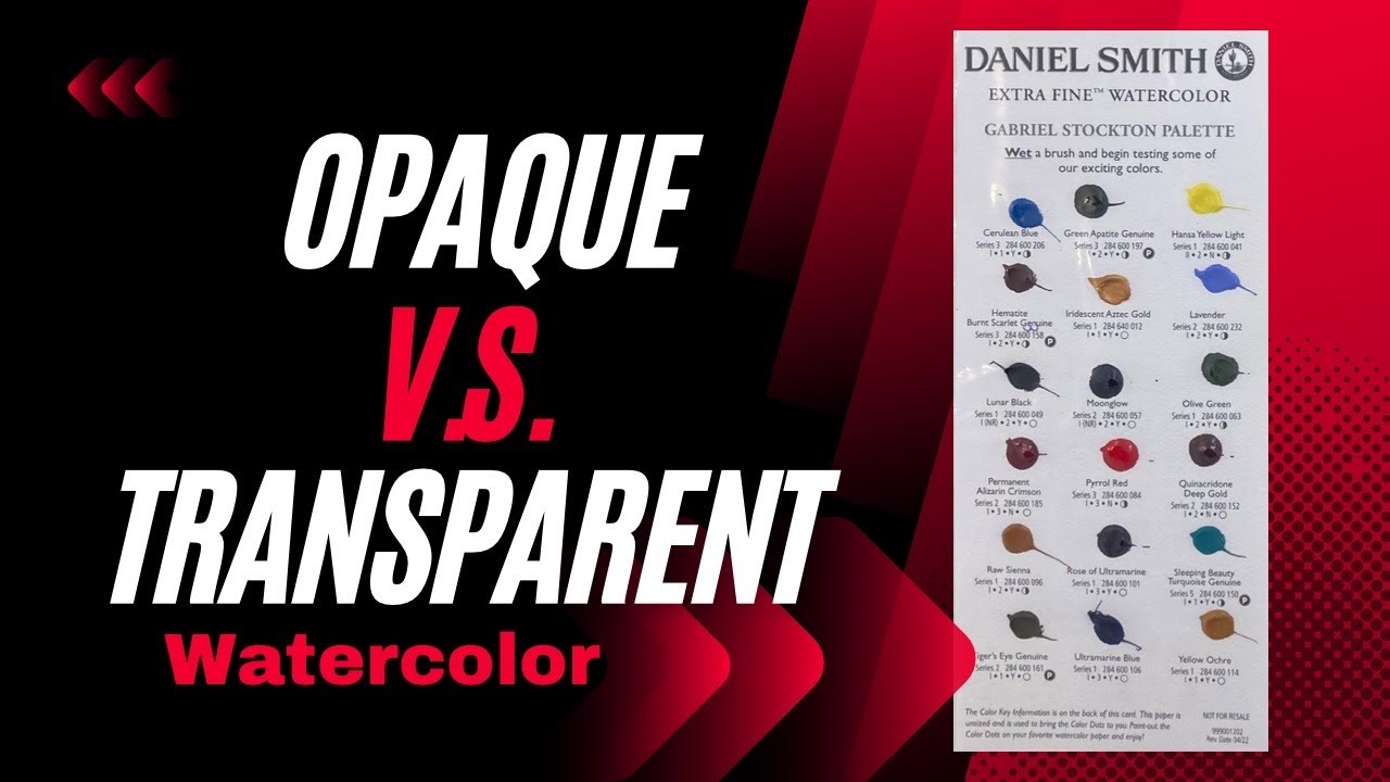 Transparent VS Opaque Watercolor? #watercolor - YouTube