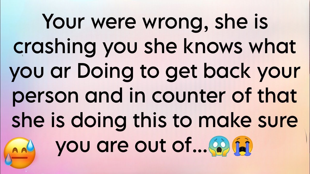 Your Were Wrong, She is Crashing You She knows..😱😩 - YouTube