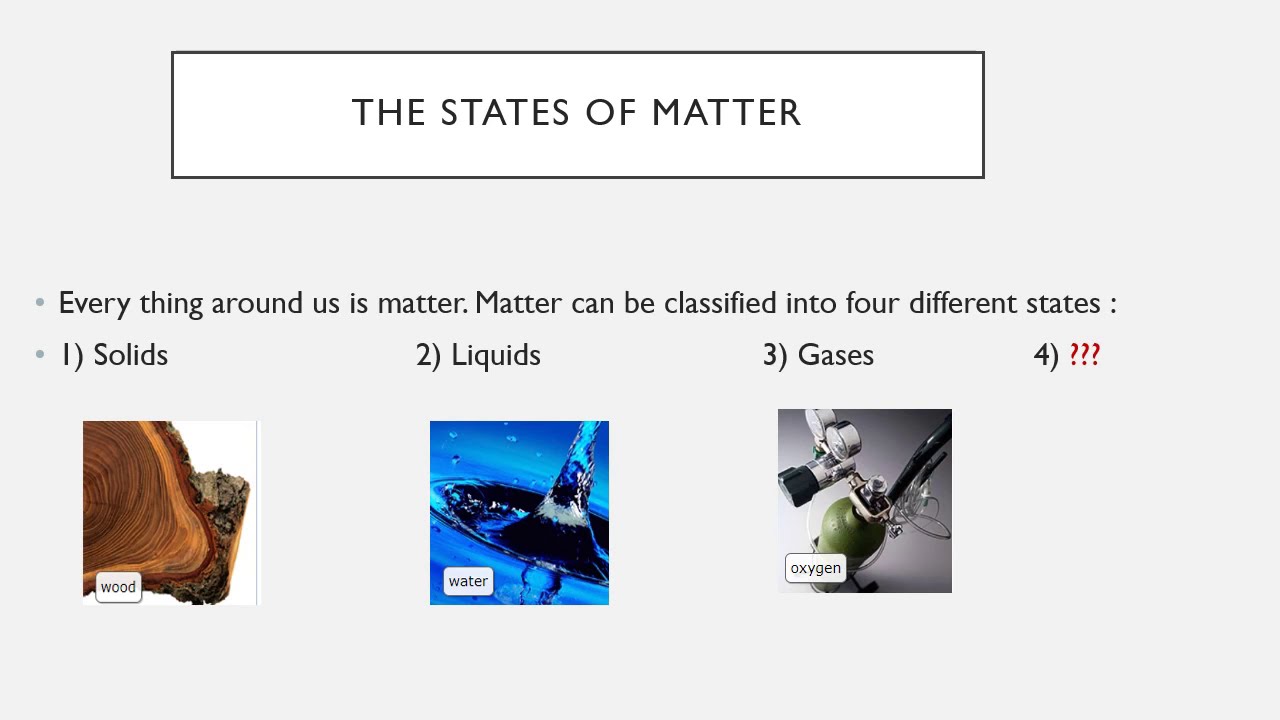 States of matter grade 7 first period - YouTube